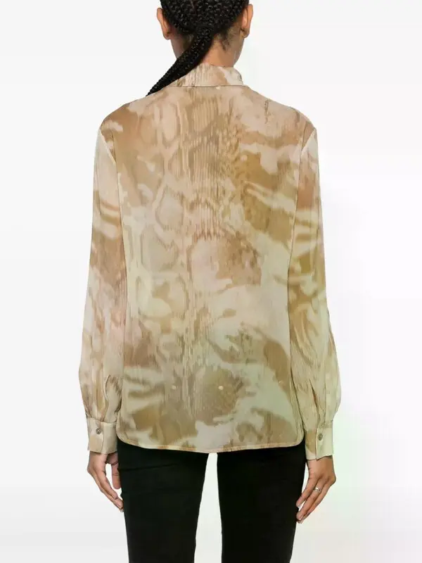 Blumarine Graphic-print Fluid Shirt