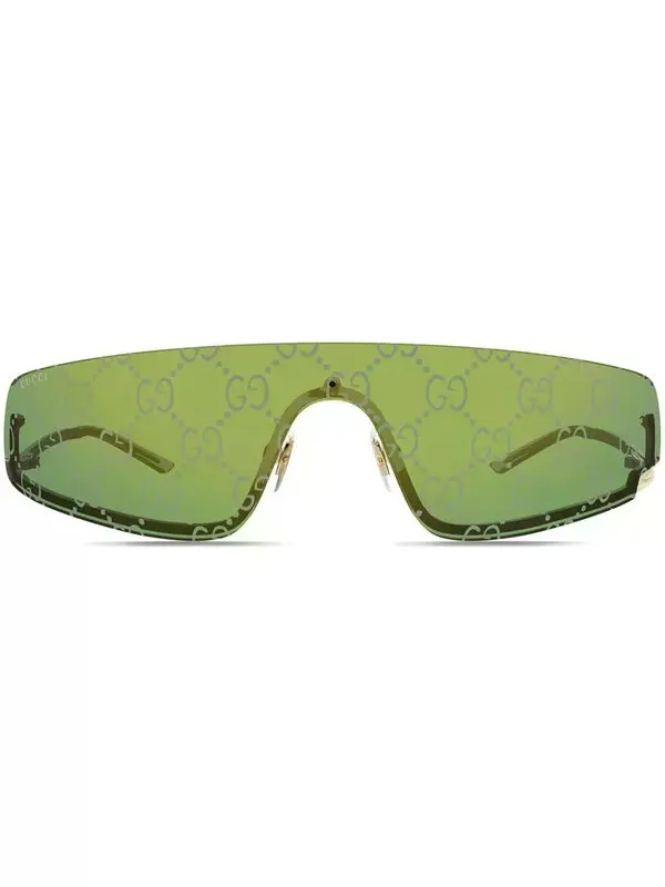Gucci Mask-shaped Frame Sunglasses - Neutrals