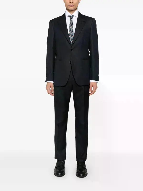 LARDINI Virgin Wool Suit - Blue
