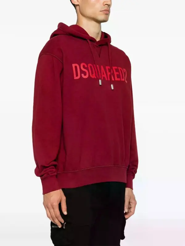Dsquared2 Logo-print Cool Fit Hoodie - Red