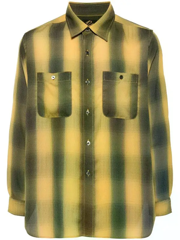 Needles Plaid Check-print Long-sleeve Shirt