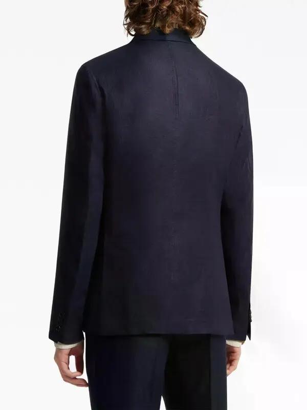 Zegna Pure Linen Single-breasted Jacket