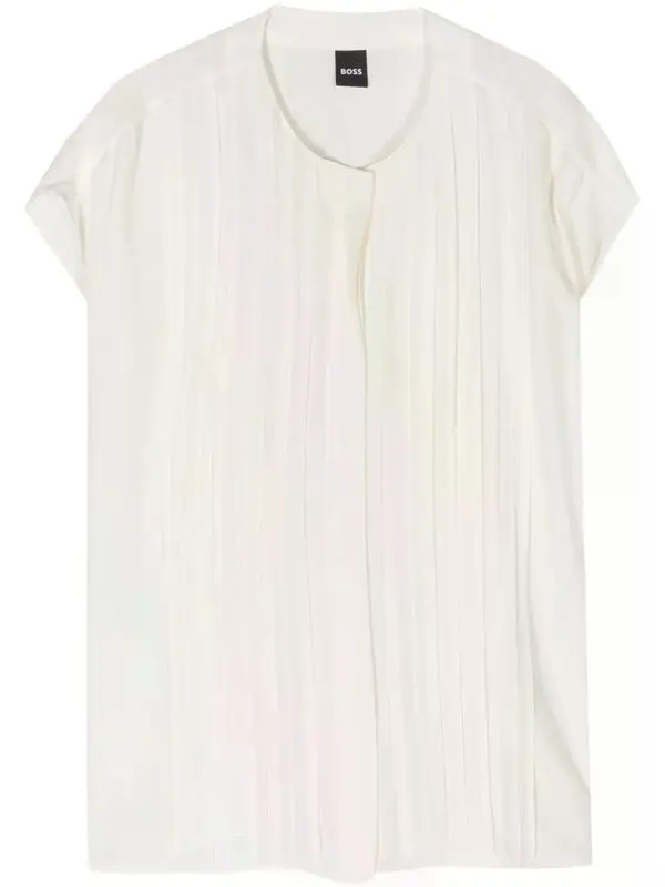BOSS Berita Pintuck-detail Blouse