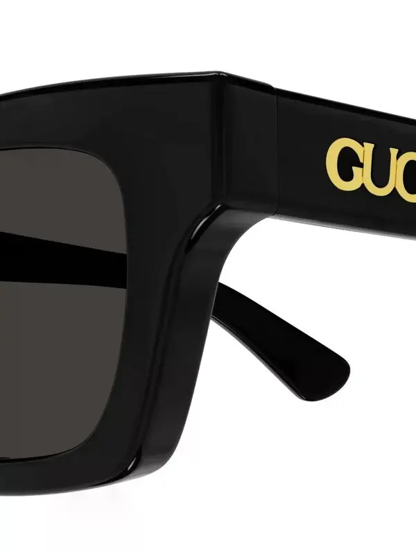 Gucci Rectangle-frame Sunglasses - Black