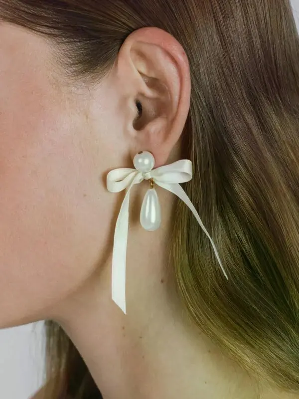 JENNIFER BEHR Sylvie Bow-detail Earrings