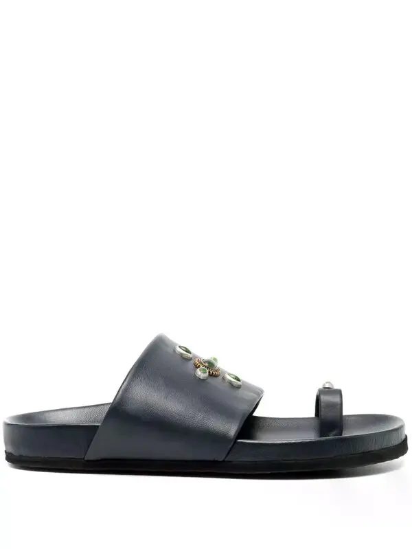 MADISON MAISON Tyche Toe Ring Sandals - Blue