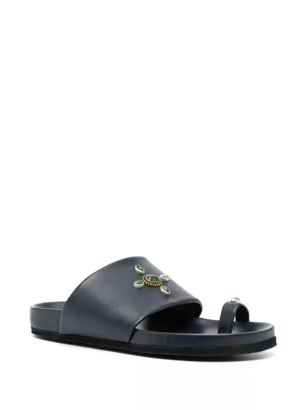 MADISON MAISON Tyche Toe Ring Sandals - Blue