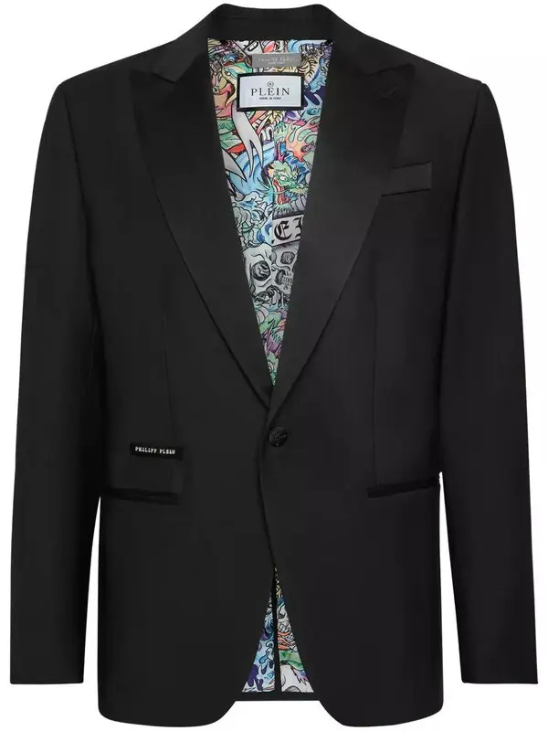 Philipp Plein Beaded Peak-lapel Blazer