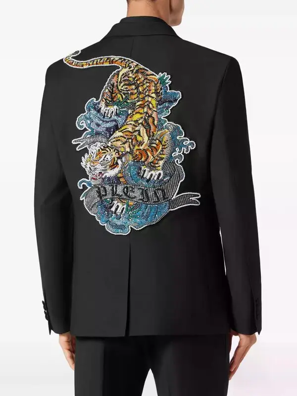 Philipp Plein Beaded Peak-lapel Blazer
