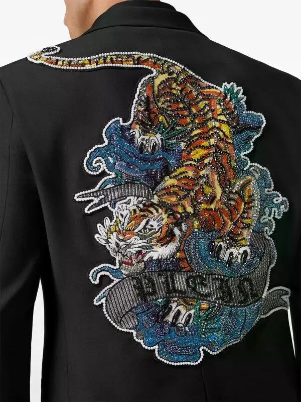 Philipp Plein Beaded Peak-lapel Blazer