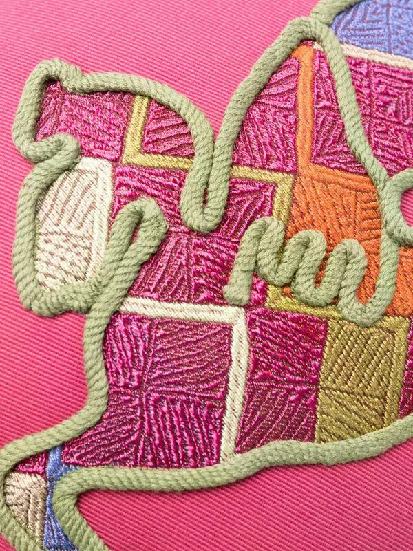 Etro Embroidered-motif Cotton Cushion