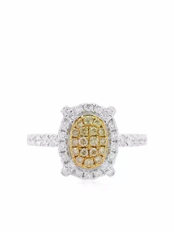 HYT JEWELRY Platinum Diamond Engagement Ring - Silver