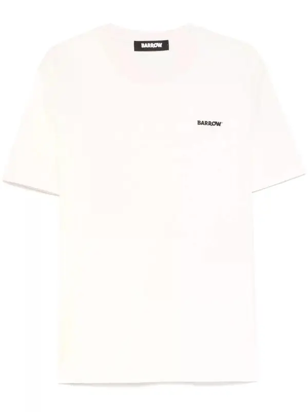 BARROW Logo-print T-shirt - Neutrals