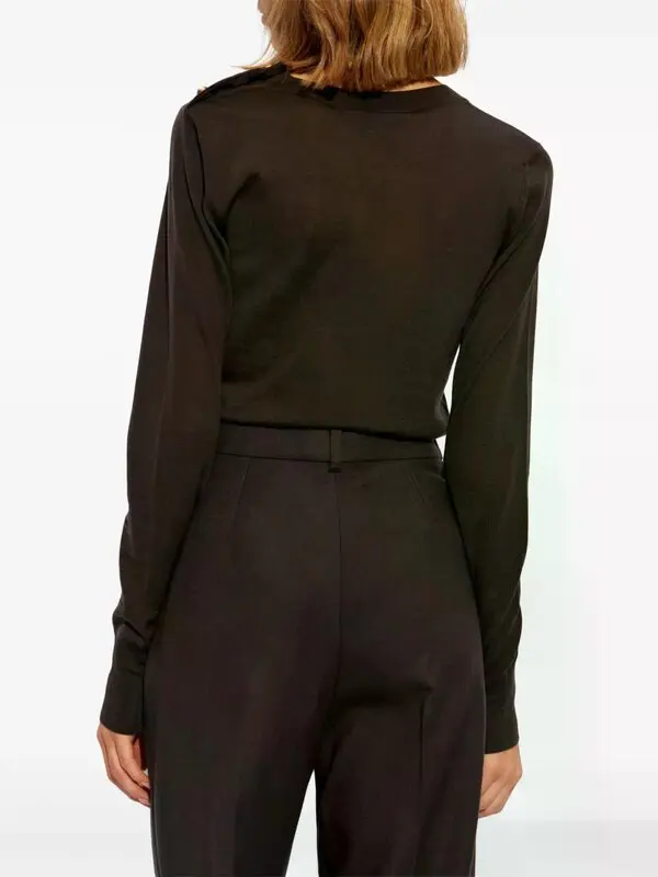 Stella McCartney Fine-knit Wool Jumper - Brown