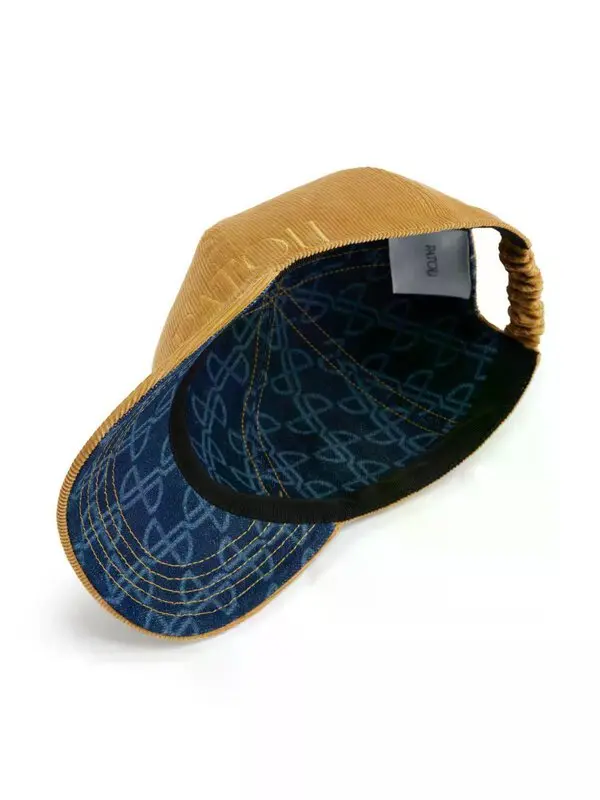 PATOU Logo-embroidered Corduroy Cap