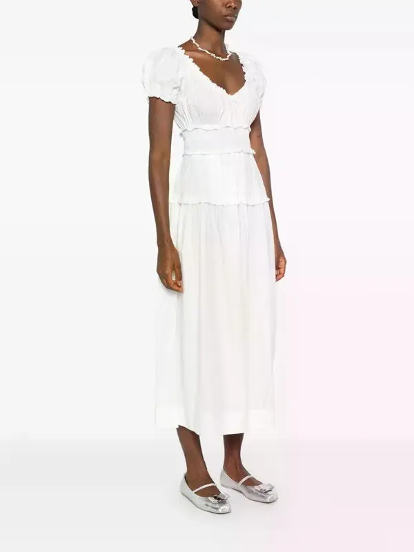 DÔEN Leanne Midi Dress - White