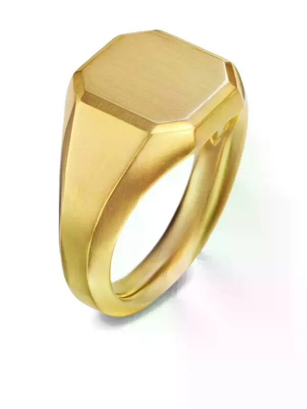 David Yurman 18kt Yellow Streamline Signet Ring