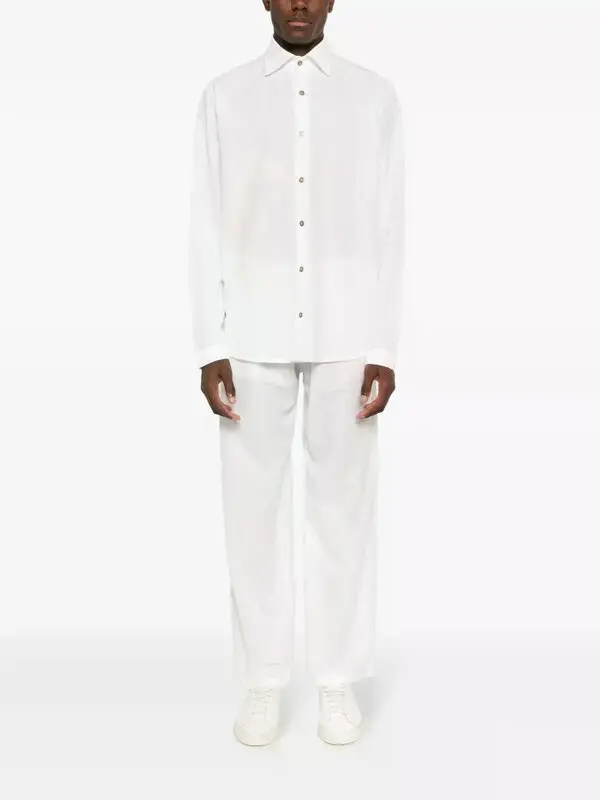 AMIR SLAMA Elasticated-waistband Straight-leg Trousers