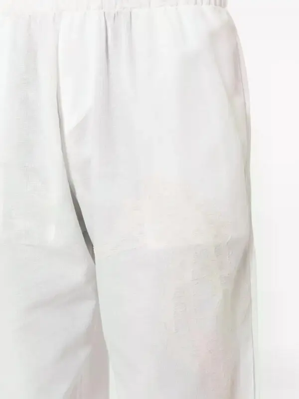 AMIR SLAMA Elasticated-waistband Straight-leg Trousers