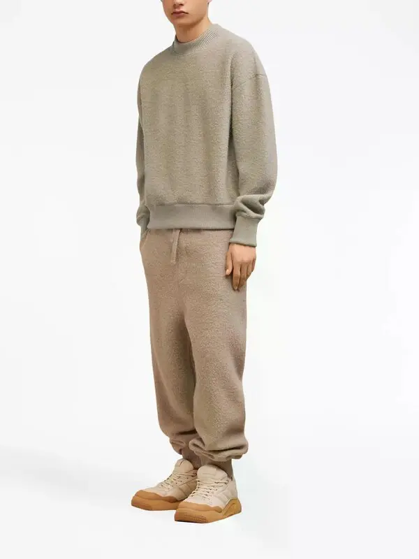 AMI Paris Crew-neck Fleece Sweatshirt