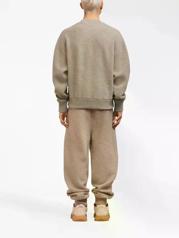 AMI Paris Crew-neck Fleece Sweatshirt