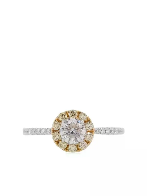 HYT JEWELRY 18kt White Gold Diamond Ring - Silver