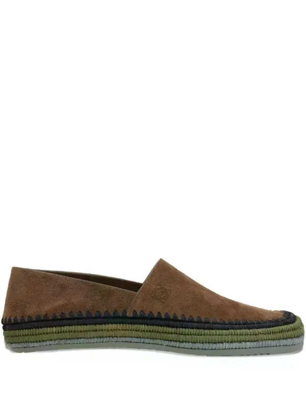 Loewe Suede Espadrilles - Brown