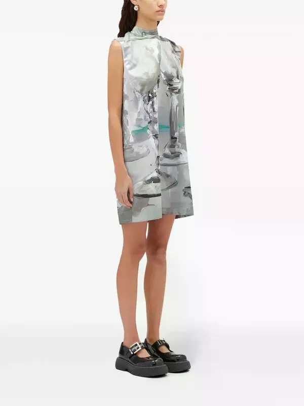 MSGM Graphic-print Mini Dress