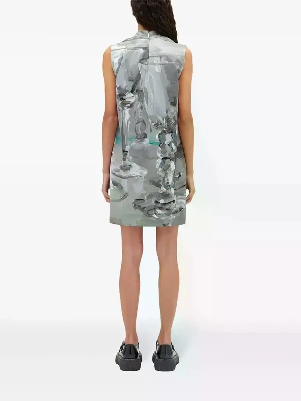 MSGM Graphic-print Mini Dress