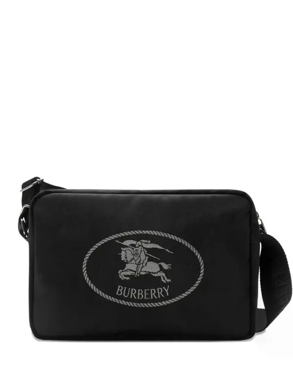 Burberry Equestrian Knight Crossbody Bag - Black