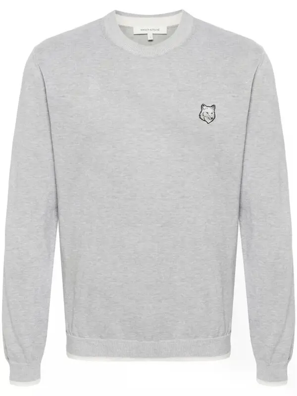 Maison Kitsuné Fox-motif Knitted Jumper