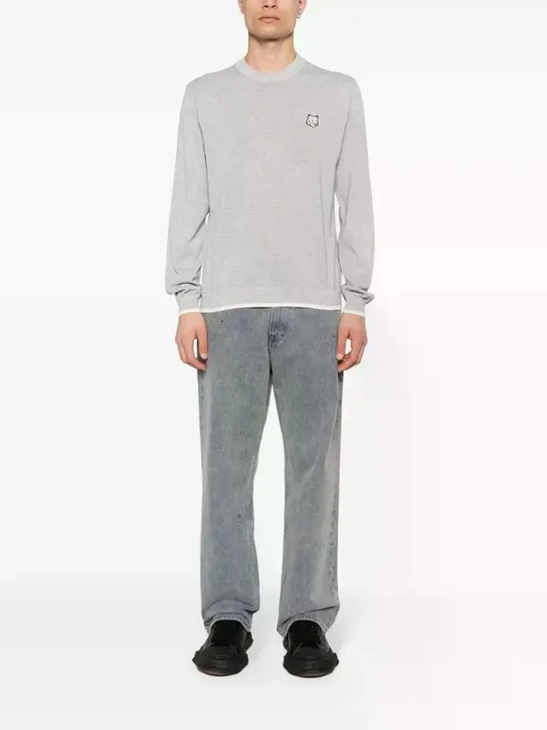Maison Kitsuné Fox-motif Knitted Jumper
