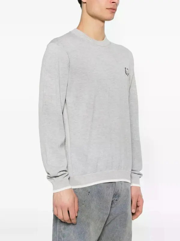 Maison Kitsuné Fox-motif Knitted Jumper