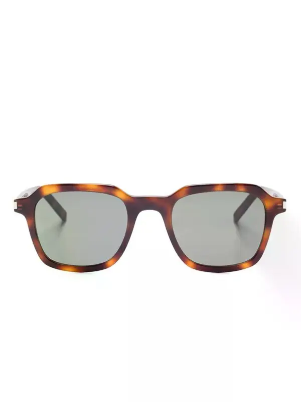 Saint Laurent Slim Square Sunglasses - Brown