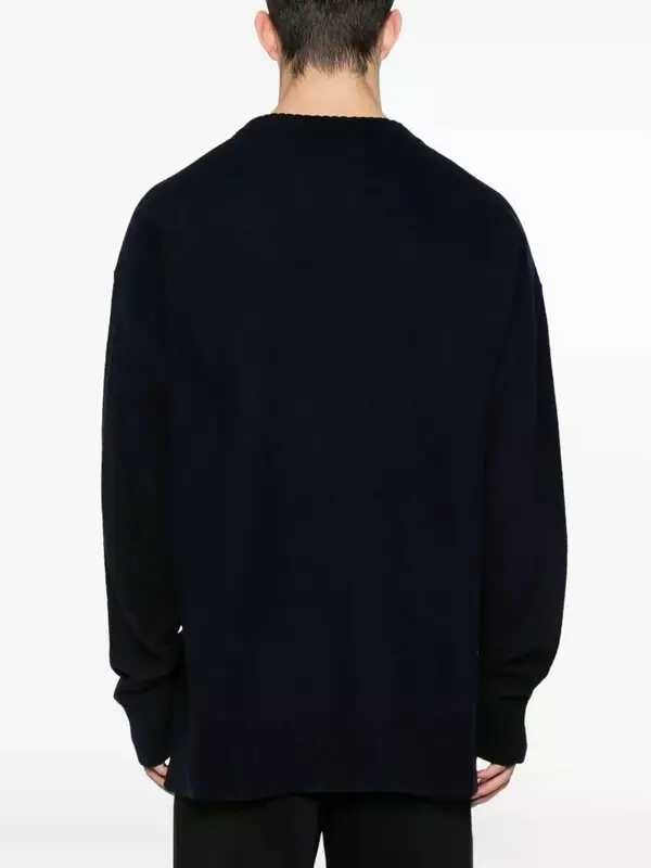 JIL SANDER Side-slit Wool Jumper