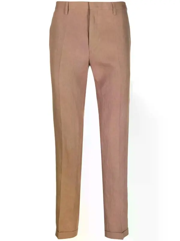Paul Smith Pressed-crease Linen Trousers