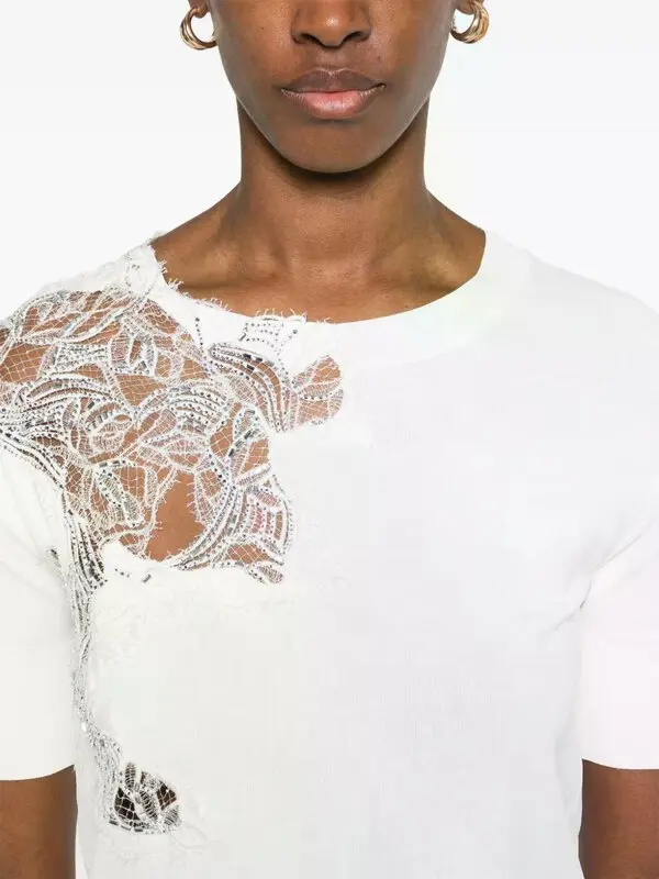 Ermanno Scervino Crystal-embellished T-shirt