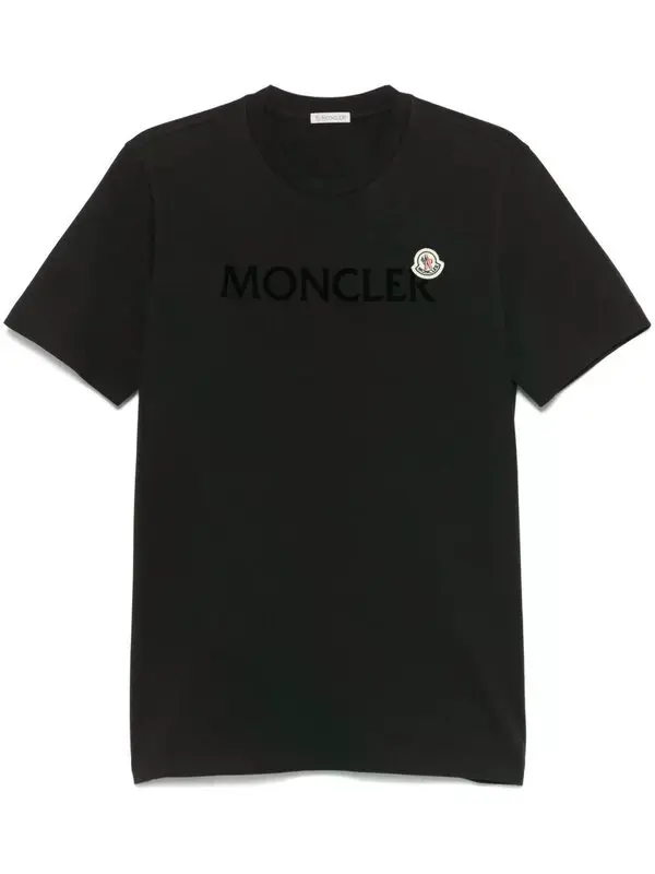 Moncler Flocked-logo Cotton T-shirt