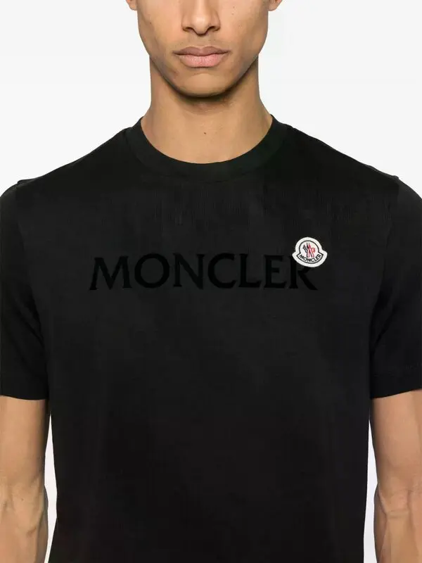 Moncler Flocked-logo Cotton T-shirt