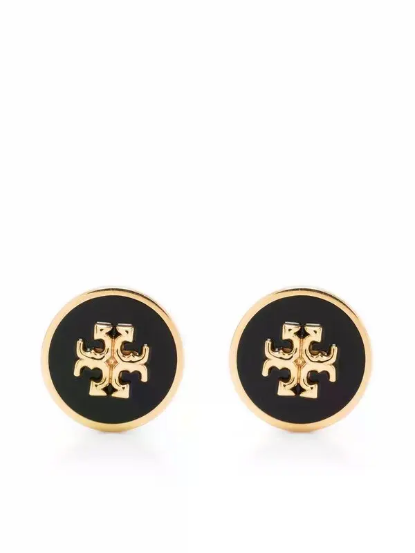 Tory Burch Icon Enamel Circle-stud Earrings
