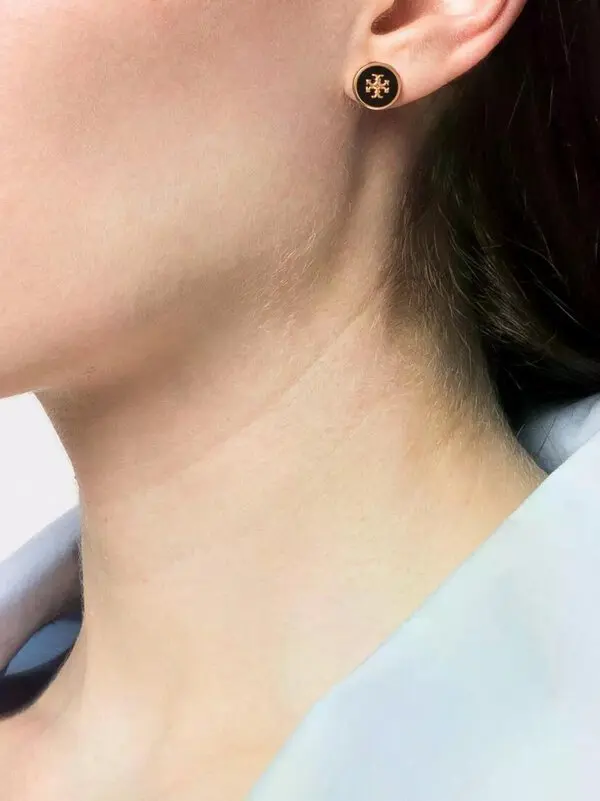 Tory Burch Icon Enamel Circle-stud Earrings