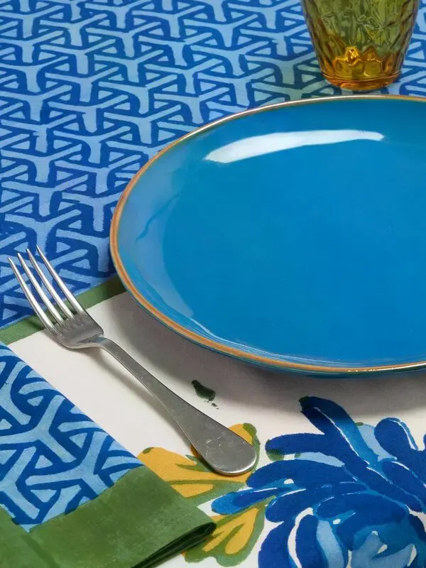LISA CORTI Vienna Floral-print Rectangular Tablecloth