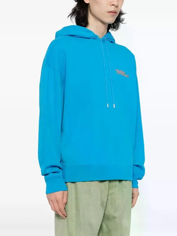 Maison Kitsuné Embroidered-logo Cotton Hoodie