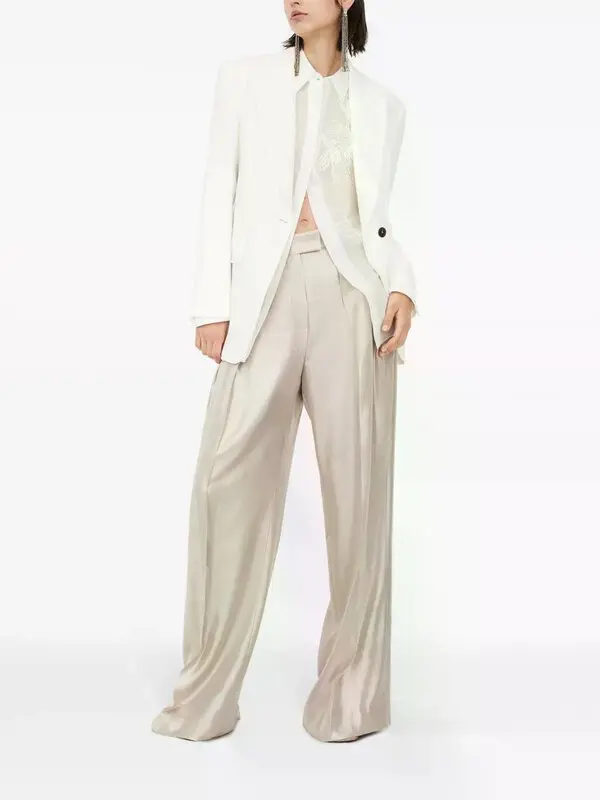 Brunello Cucinelli Pleated Wide-leg Trousers