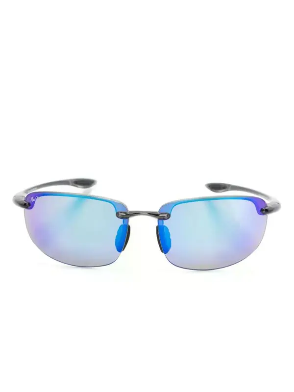 Maui Jim Ho'okipa Rimless Mirrored Sunglasses - Grey