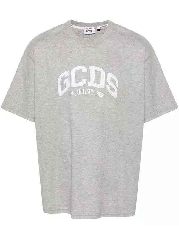 Gcds Logo-patch Cotton T-shirt