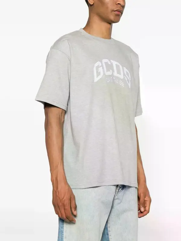 Gcds Logo-patch Cotton T-shirt