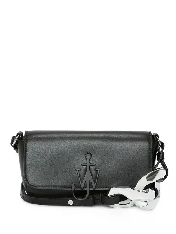 JW Anderson Logo-plaque Detail Shoulder Bag - Black
