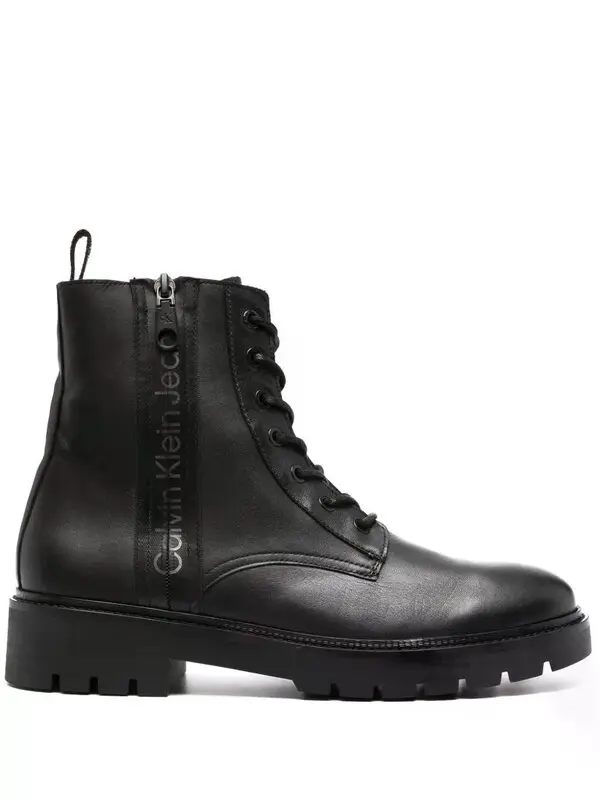 Calvin Klein Zip-up Combat Boots