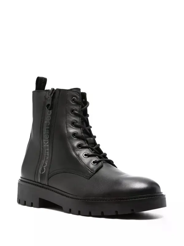 Calvin Klein Zip-up Combat Boots